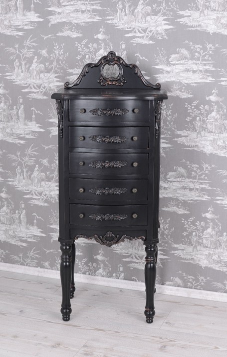 COMODA NEAGRA DIN LEMN MASIV VIC33 | arhiva Okazii.ro