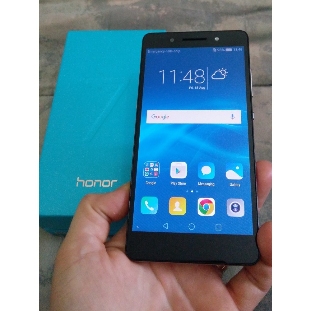 Huawei Honor 7 PLK-L01 dual sim silver aproape impecabil la cutie ...