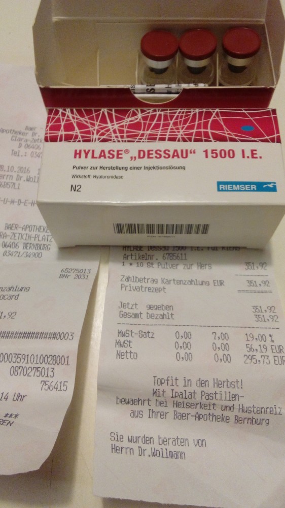 Hylase "Dessau" 1500 I.E. fiole injectabile | arhiva Okazii.ro