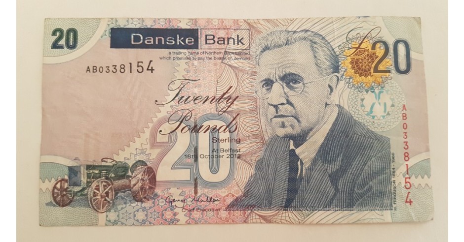 IRLANDA DE NORD 20 LIRE POUNDS 2012 DANSKE BANK | arhiva Okazii.ro