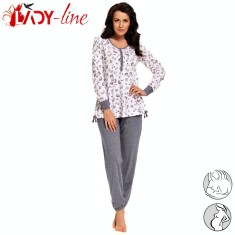 Pijama Gravide Si Alaptat Maneca/Pantalon Lung, Unicorn Fantasy, Cod ...