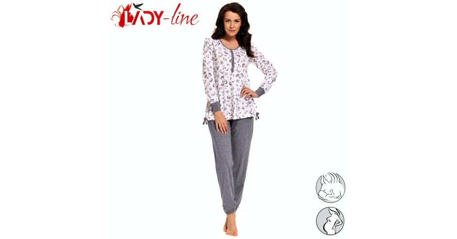 Pijama Gravide Si Alaptat Maneca/Pantalon Lung, Unicorn Fantasy, Cod ...