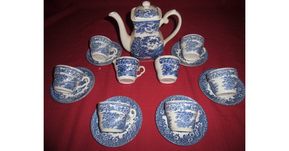 REZERVAT Serviciu portelan pentru ceai, cafea Englezesc pt 6 persoane ...