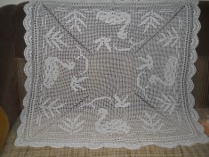 Fata de masa crosetata cu iglita | arhiva Okazii.ro