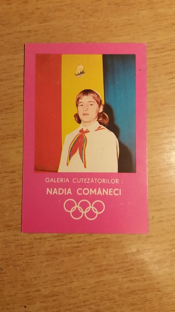 CCO 1976 - CALENDAR DE COLECTIE - PERSONALITATI - NADIA COMANECI - ANUL ...