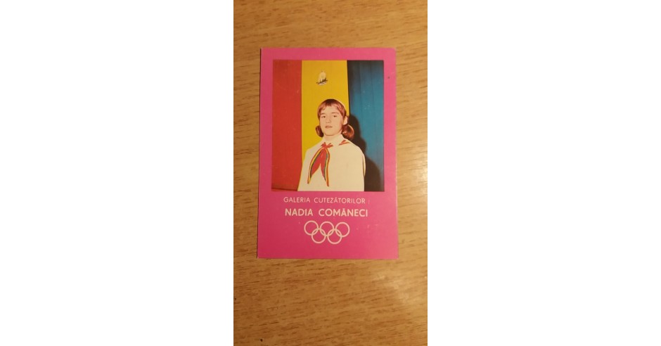 CCO 1976 - CALENDAR DE COLECTIE - PERSONALITATI - NADIA COMANECI - ANUL ...