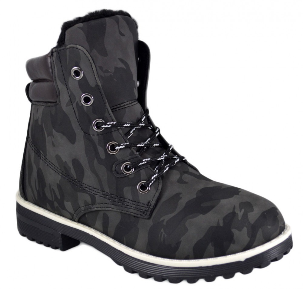 Bocanci Insulete Dama Gri Camuflaj Army Imblaniti | arhiva Okazii.ro