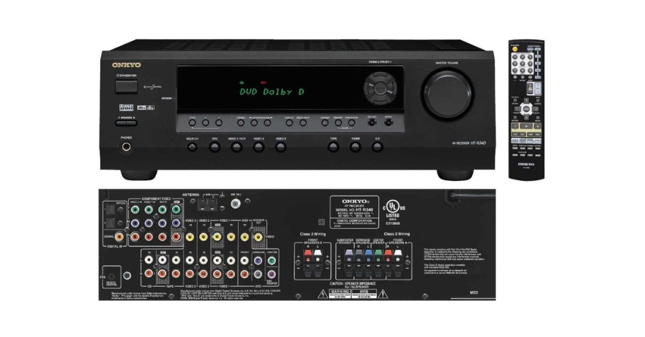 Amplificator - Sistem audio 5.1 Onkyo HT-R340, subwoofer si 5 sateliti ...