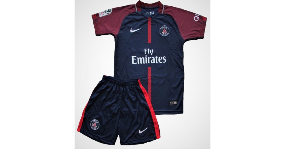 Compleu Echipament Fotbal PSG MBAPPE' MODEL 2017 - 2018 pt. copii 5-6 ...