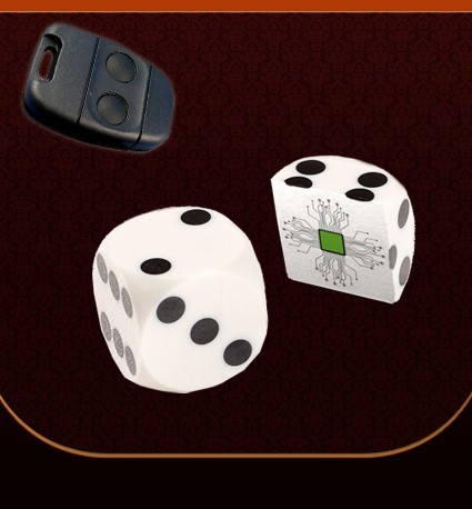 Sistem cu telecomanda pentru zaruri magnetice si nonmagnetic barbut ...