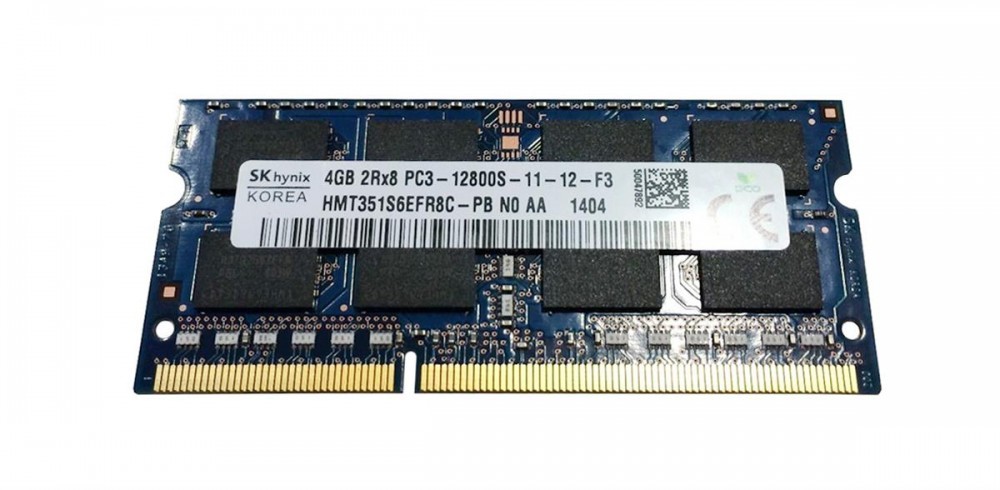 Ram laptop Hynix 4GB 12800 DDR3 1600Mhz HMT351S6EFR8A-PB PC3 1.5V Sodimm | arhiva Okazii.ro