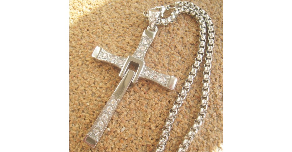 Lant +cruce INOX model Dominic Torreto = 50 ron, Barbati | Okazii.ro