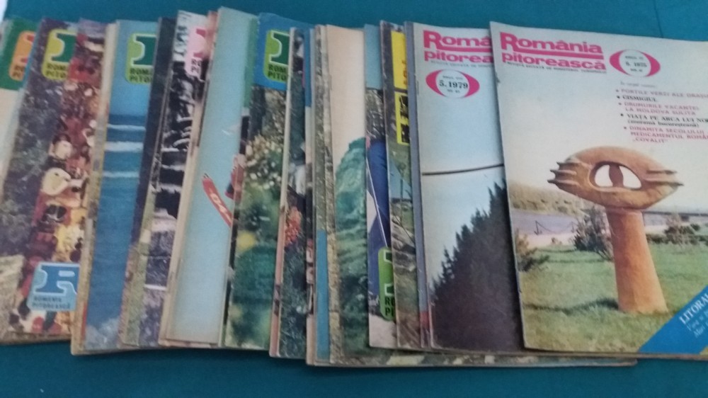 LOT 47 REVISTE ROMANIA PITOREASCA/ DIFERITE NUMERE ANII 1975-1984 ...