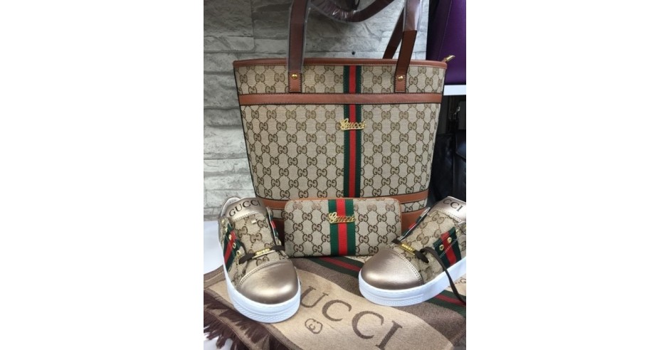 Geanta+e?arfa+papuci+portofel Gucci | arhiva Okazii.ro