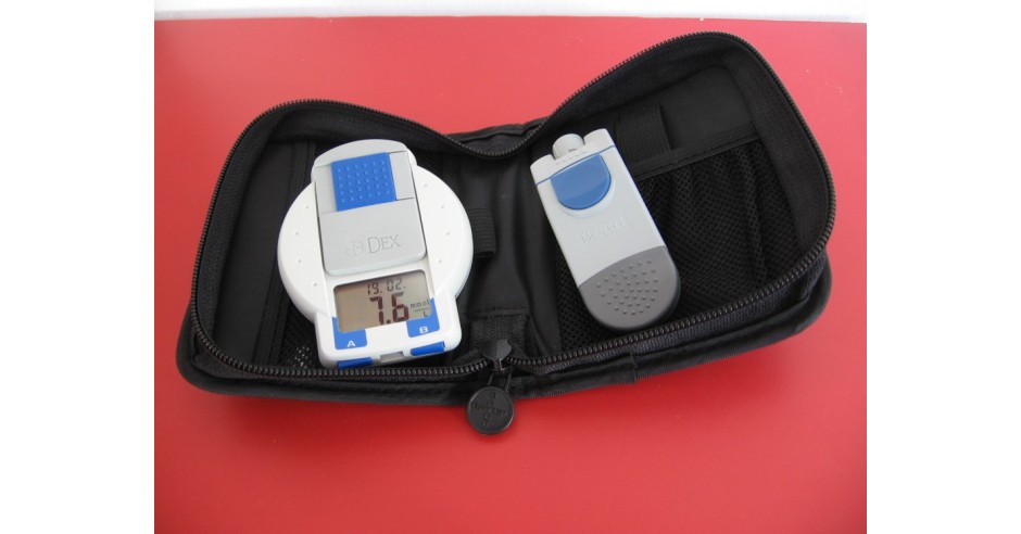 Glucometru diabet + autopix BAYER DEX glucometer + borseta originala ...