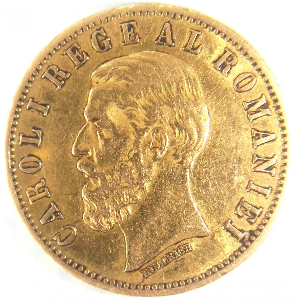 Moneda de aur 20 lei 1883 - Moneda Romania - Okazii