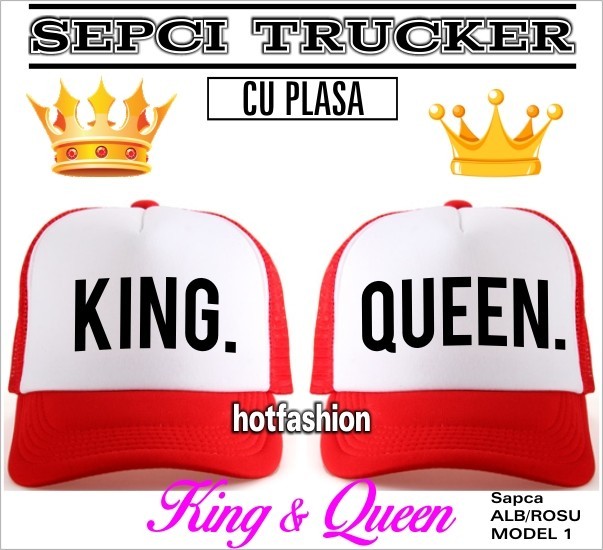 SAPCA, SEPCI TRUCKER cu plasa, Snapback, KING + QUEEN - pretul per 1 ...