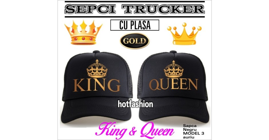 SAPCA, SEPCI TRUCKER cu plasa, Snapback, KING + QUEEN - pretul per 1 ...
