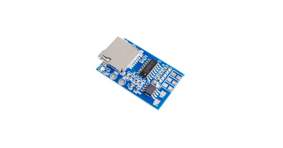 Modul decodor MP3 mono cu sd card si amplificare 2W 3.7-5V | arhiva ...