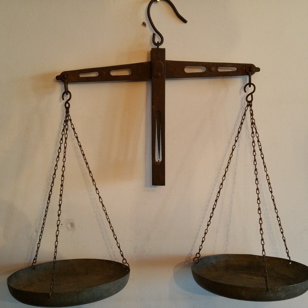 CANTAR , BALANTA CU 2 TALGERE - anii 1900 | arhiva Okazii.ro