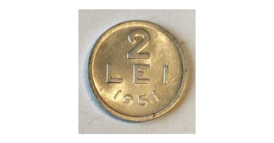ROMANIA 2 LEI 1951 ALUMINIU STARE AUNC | arhiva Okazii.ro
