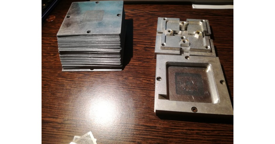 SET REBALLING Site BGA 80/80, 110 bucati + direct heat 64 buc+ suport ...