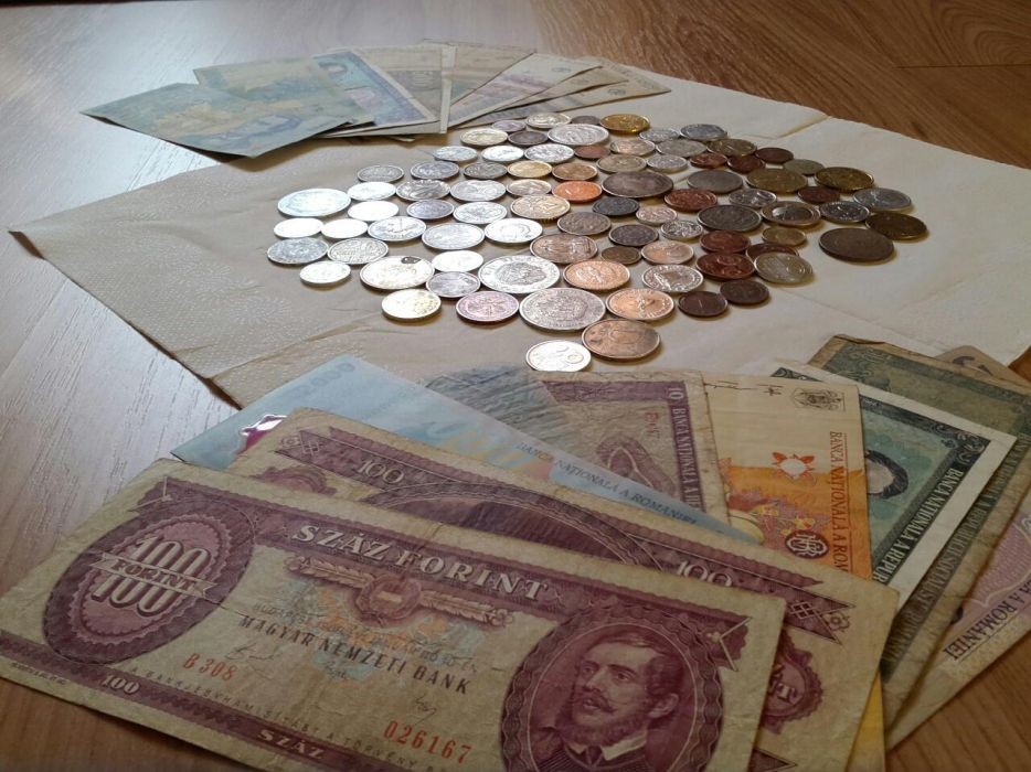 Colectie monede si bancnote romanesti si straine | arhiva Okazii.ro