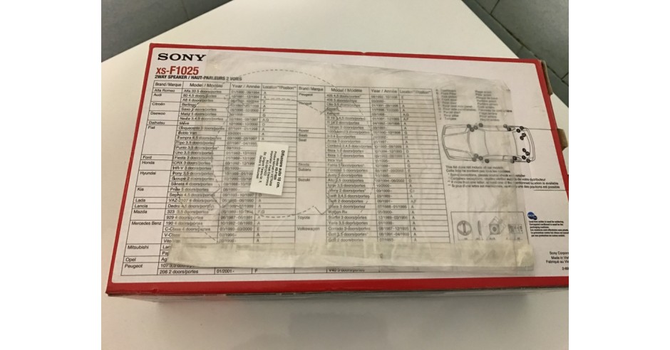 Boxe auto Sony XS-F1025 - POZE REALE ! pachet sigilat ! | arhiva Okazii.ro