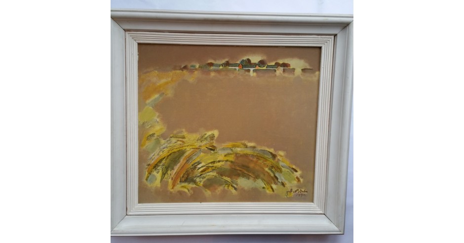 ADRIAN PODOLEANU - pictor (artist ) iesean -tablou -Peisaj delta- ulei ...