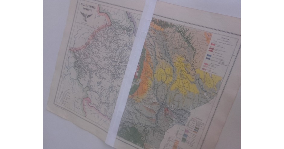 ROMANIA MARE, HARTA PE JUDETE 1928 | arhiva Okazii.ro