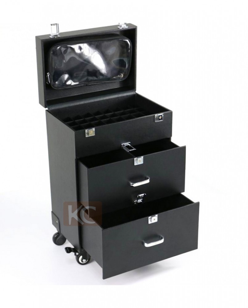 Troller geanta valiza machiaj makeup manichiuriste frizerie unghii gel ...