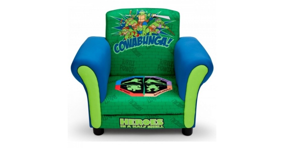 Fotoliu cu cadru din lemn Disney Testoasele Ninja Delta Children ...