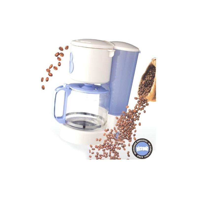 Filtru de cafea Victronic VC-630, 10 cesti, alb | arhiva Okazii.ro