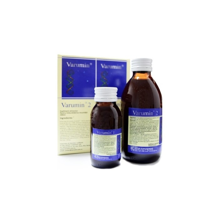 Set tratament naturist cancer varumin 1 50ml + varumin 2 200ml - studii ...