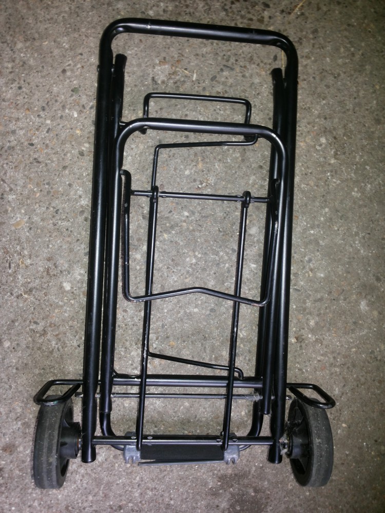 Carucior metalic,pliabil,Samsonite,cu doua roti,pentru transportat ...