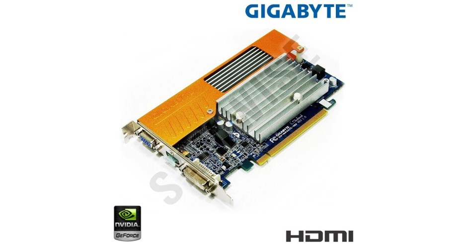 Placa video Gigabyte GeForce 8400GS 512MB (up 1GB) 64-Bit DVI VGA HDMI ...