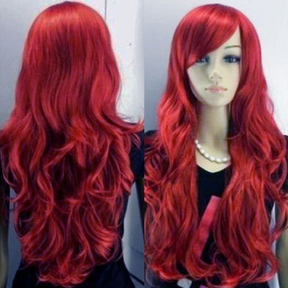 Peruca roscata lunga ondulata exact ca in poze | arhiva Okazii.ro