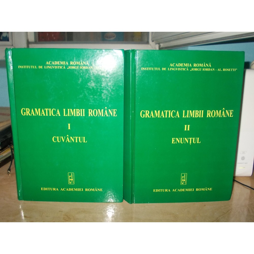 GRAMATICA LIMBII ROMANE * ACADEMIA ROMANA ( 2 VOL. ),TIRAJ NOU,REVIZUIT ...