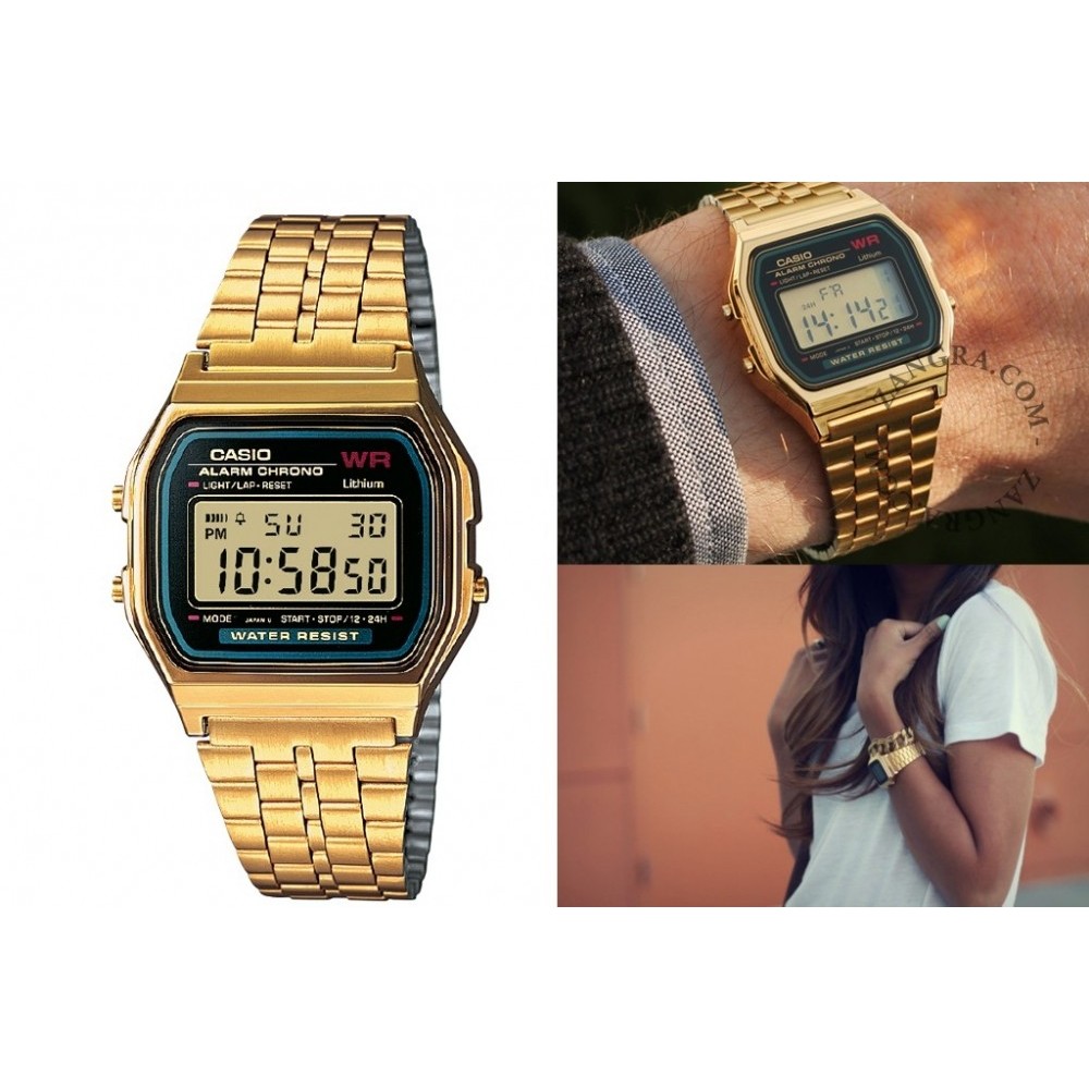 Casio ceas retro vintage gold/silver unisex original | arhiva Okazii.ro