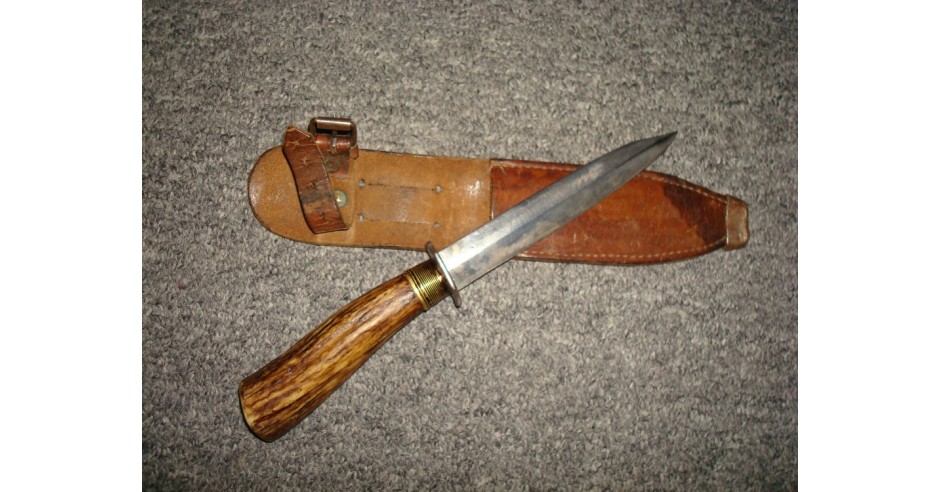 Cutit/Pumnal/stilet militar german WW1 Trench Art unicat/decor/colectie ...