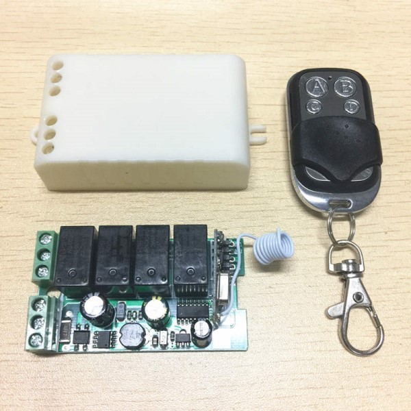 Releu programabil cu telecomanda 4 canale 220V 10A 433MHz | arhiva ...