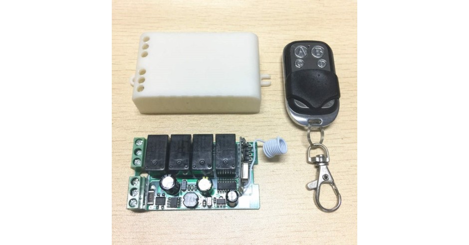 Releu programabil cu telecomanda 4 canale 220V 10A 433MHz | arhiva ...