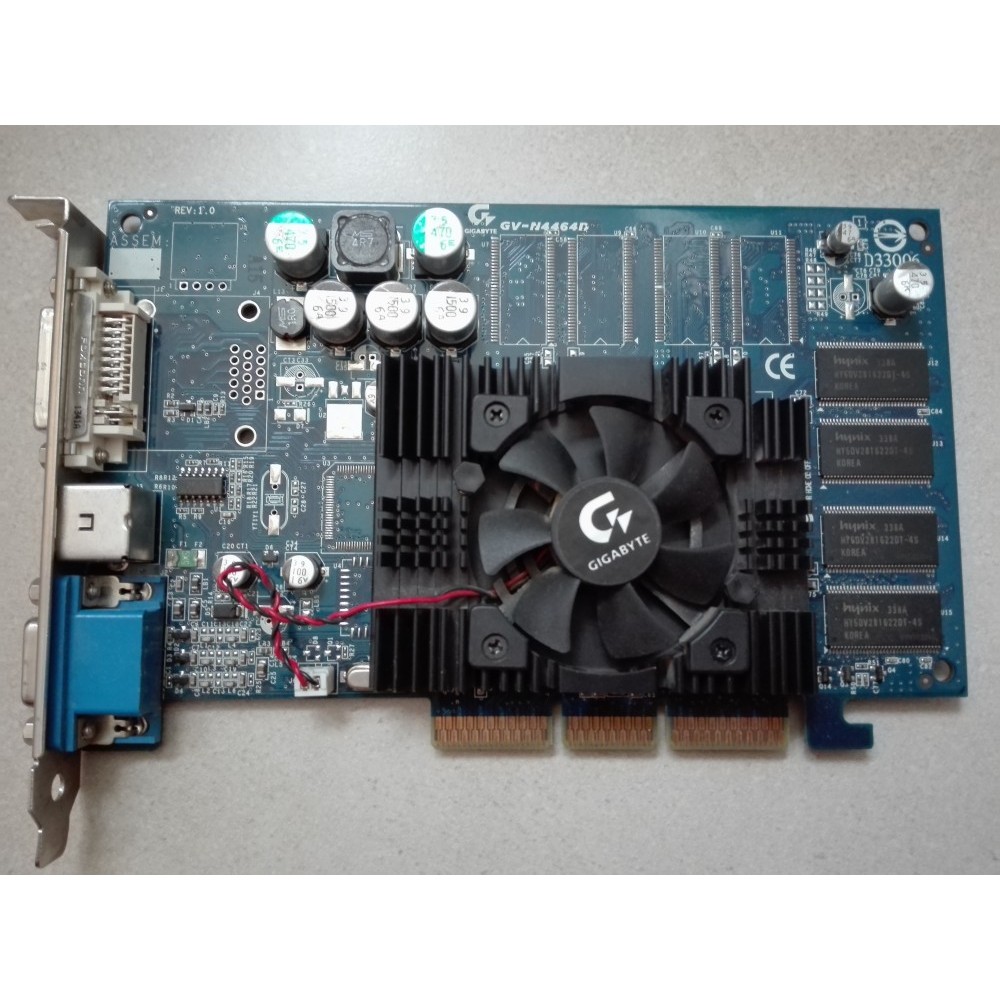 Placa video AGP 8X nVidia GeForce4 MX440 Gigabyte 64Mb DDR 64bit | arhiva Okazii.ro
