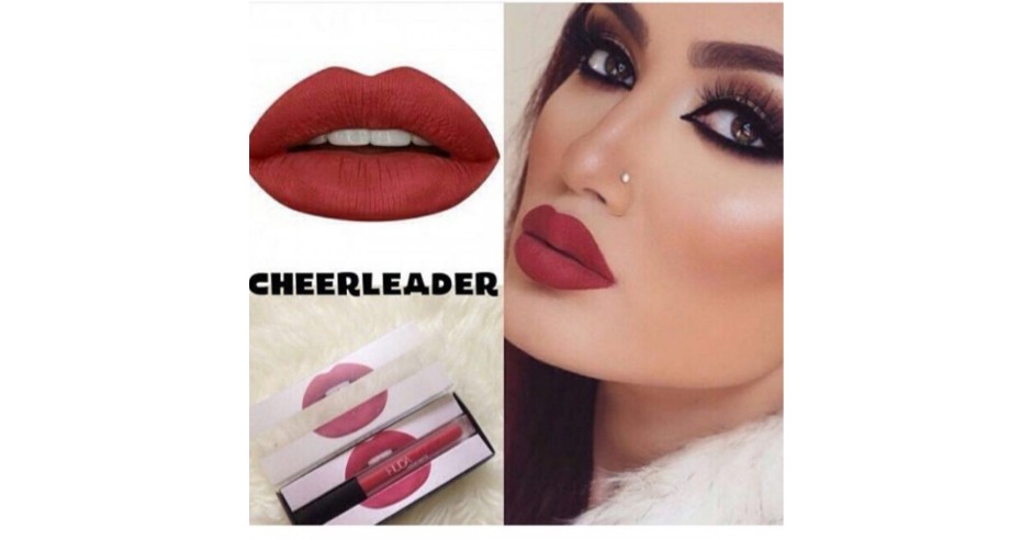 Kit set ruj gloss mat Huda Beauty + Creion Buze Cadou CHEERLEADER ...
