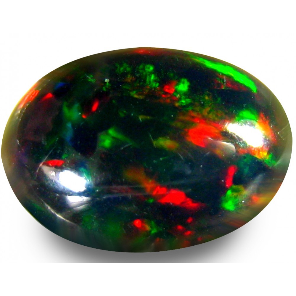 * Piatra naturala Opal - negru - 2.05 ct - certificat | arhiva Okazii.ro