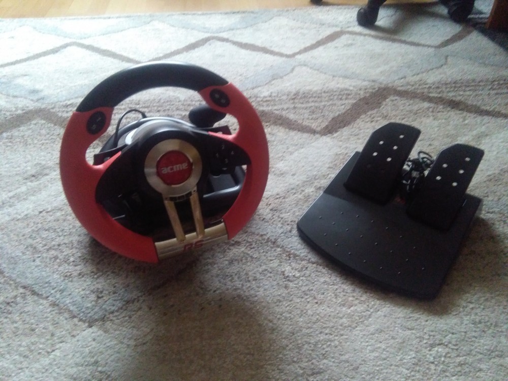 Volan gaming Acme RS Racing Wheel ! | arhiva Okazii.ro