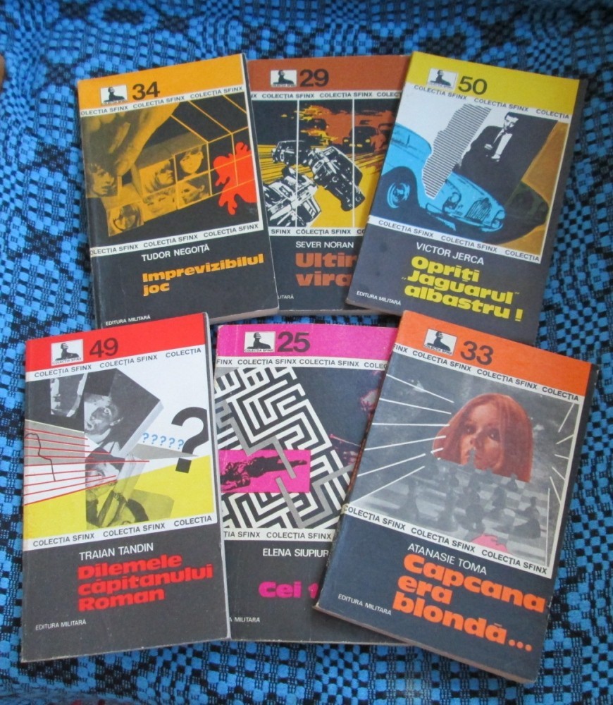 OFERTA 7 ROMANE POLITISTE ROMANESTI!!! (Col. SFINX - STARE FOARTE BUNA ...