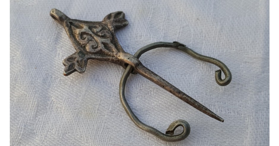 Fibula argint BERBERA etnica Tribala 1850 executata manual SUPERBA ...