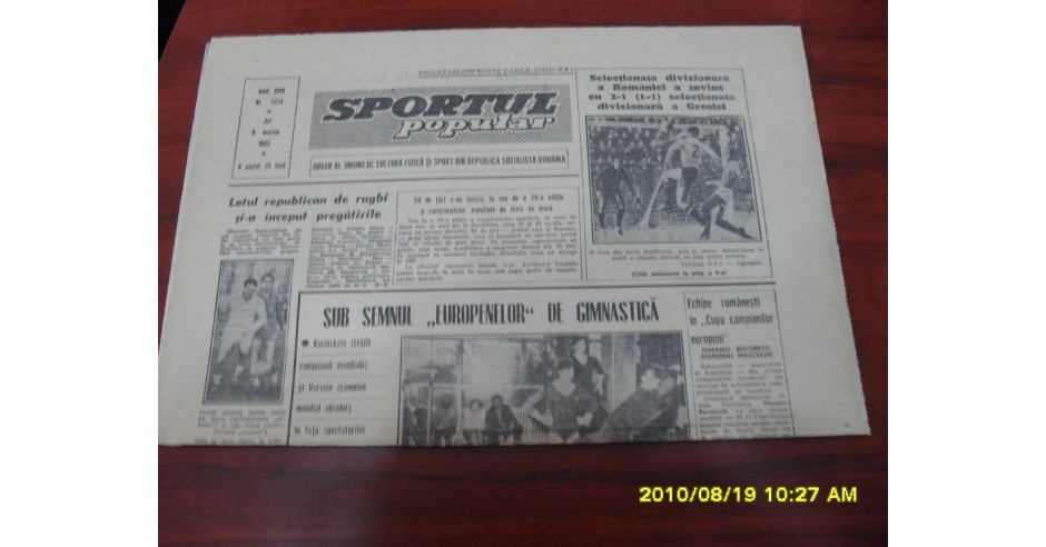 Ziar Sportul popular 14 03 1967 | arhiva Okazii.ro