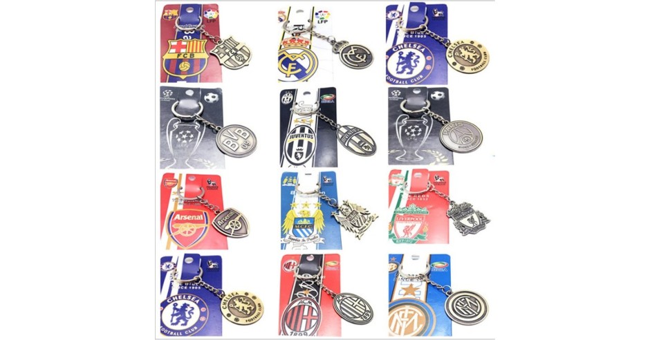 Breloc Chei - Fotbal /11 Cluburi Fotbal - Metalic/UEFA/Real Madrid ...